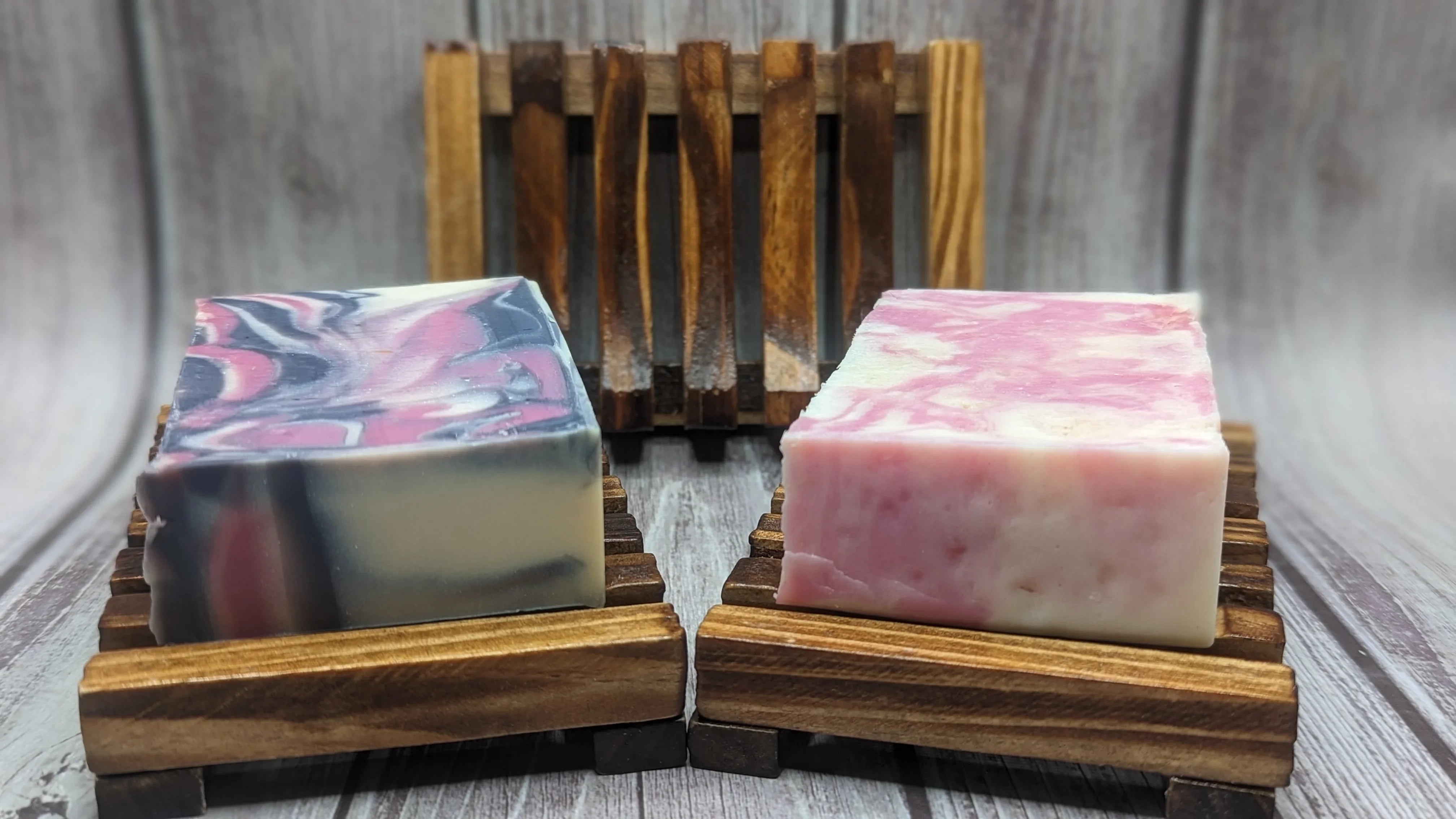 Natural Pine Wooden Soap Dish - Charcoal Color – Wonder Mountain Soap Co.